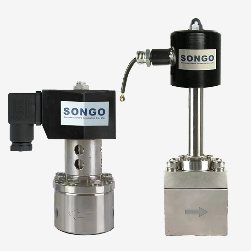 LNG Cryogenic Solenoid Valve 16bar SUS304 Extended Stem Butt Weld ...